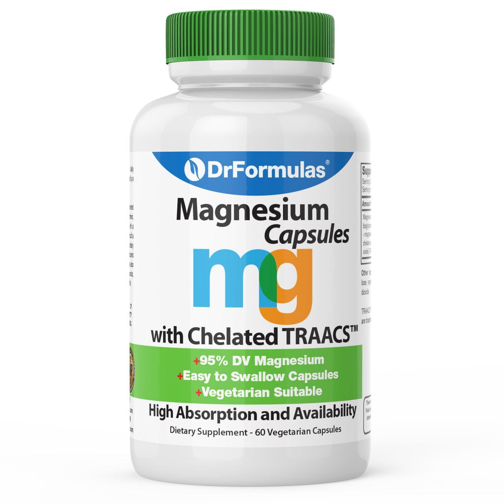 Chelated Magnesium Glycinate 400 mg Capsules - DrFormulas