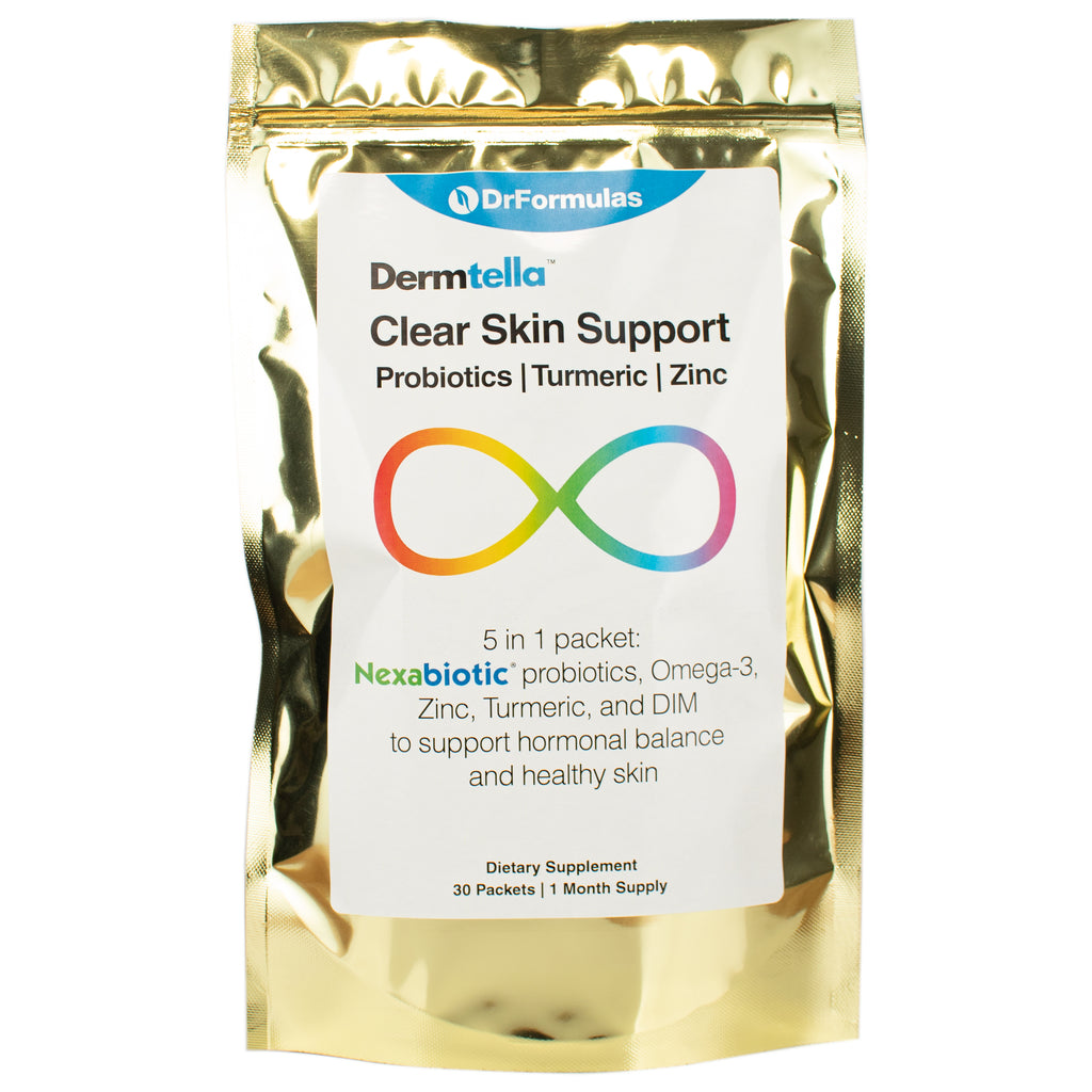 DrFormulas Hormonal Acne Supplements with Zinc, Probiotics, DIM