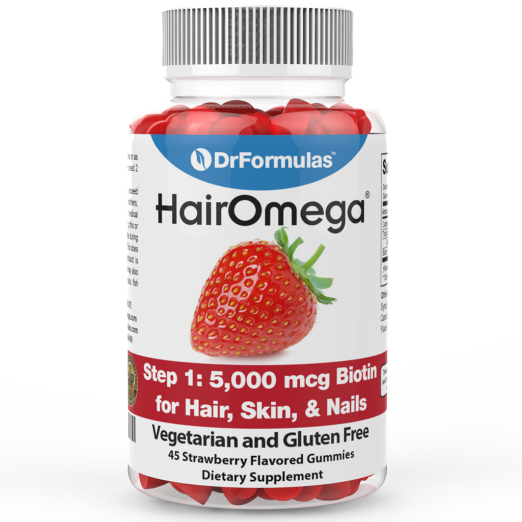 HairOmega Biotin Vitamin Gummies For Hair Growth - DrFormulas