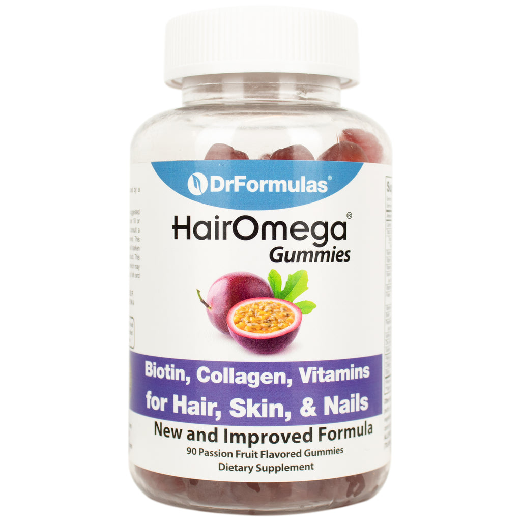 HairOmega 5000 mcg Biotin and Multi-Vitamin Gummies For Hair Growth ...