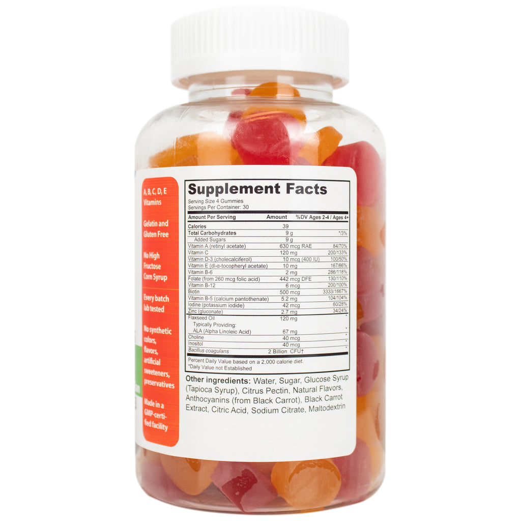 Nexabiotic Multivitamin Probiotic Gummies with Omega-3 for Kids and Ad ...