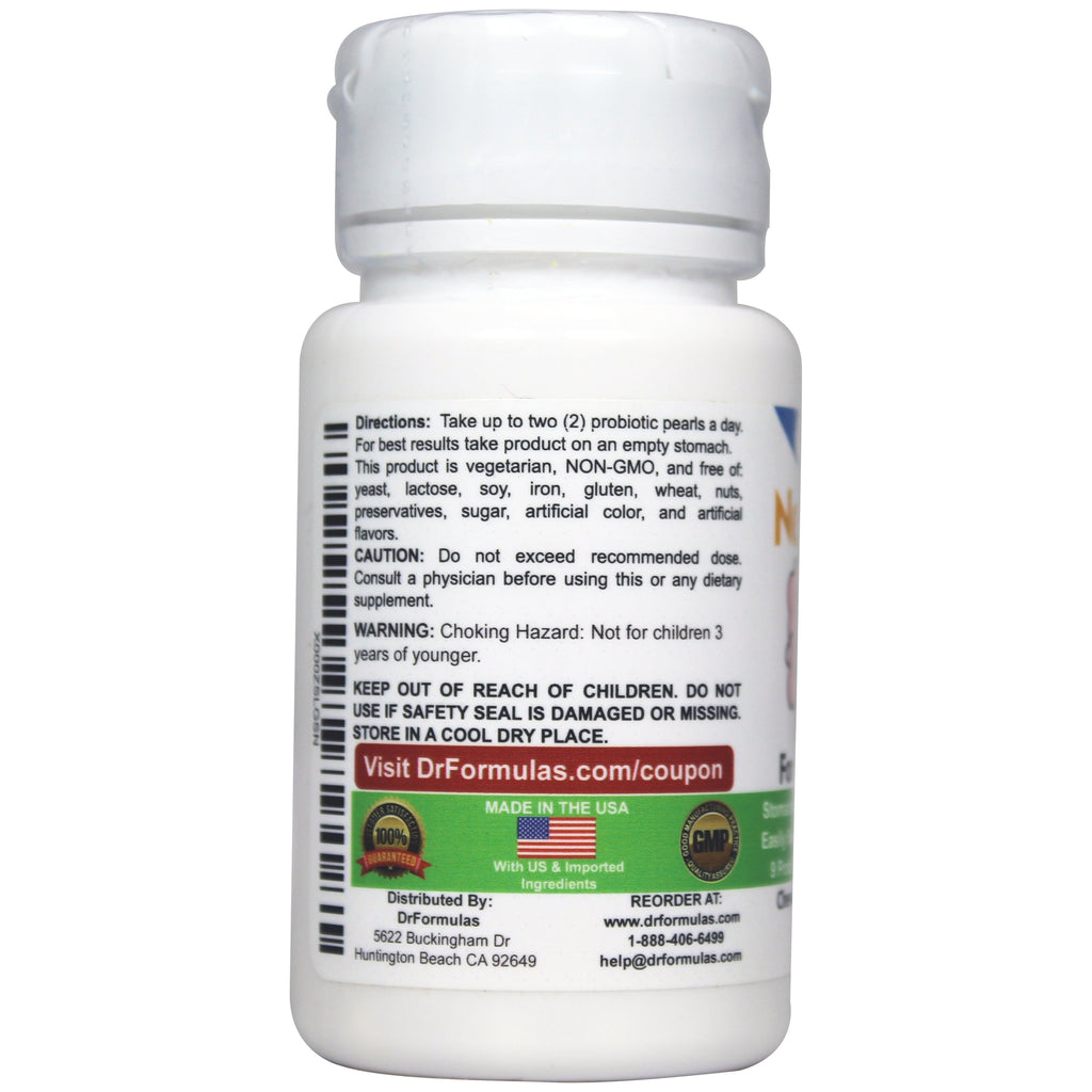 Nexabiotic Probiotic Pearls for Kids and Adults with Lactobacillus aci ...