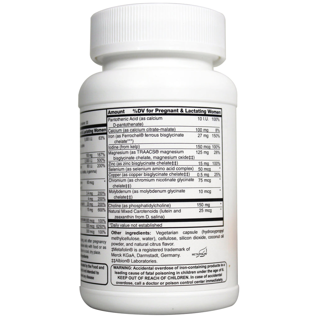 DrFormulas Prenatal Vitamins with DHA, Folate/Folic Acid/Methyfolate a